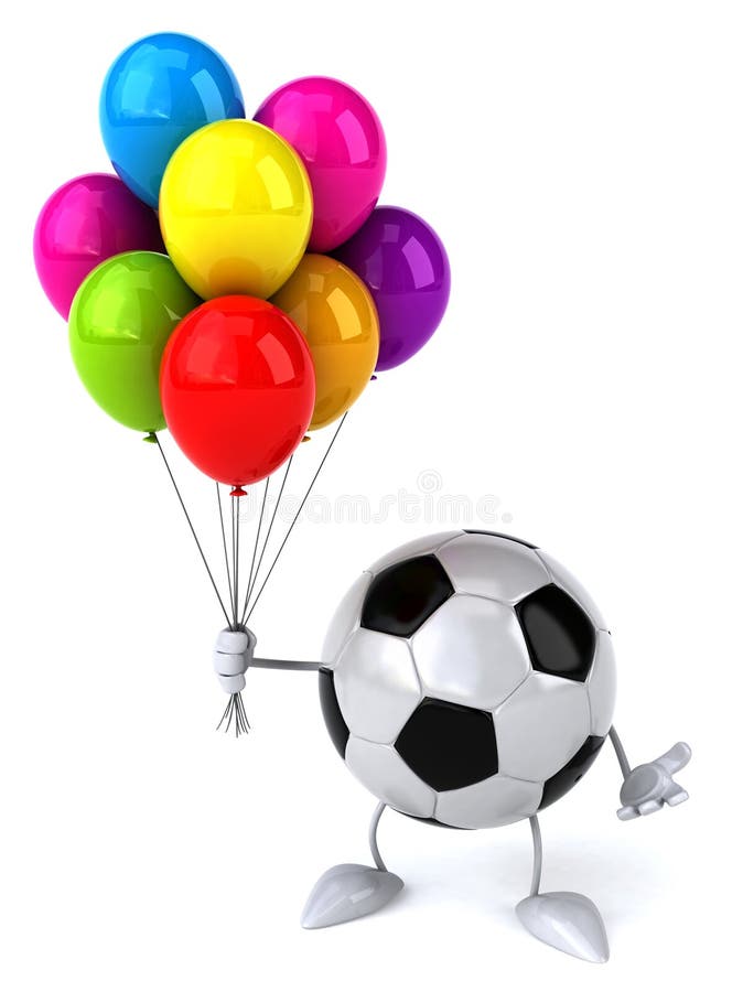 Football stock illustration. Illustration of kick, balloons - 45552590