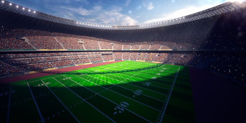 Football Arena Stadium Day stock image. Image of league - 57869489