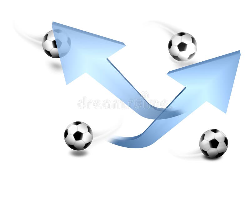 Football arrows stock illustration. Illustration of sports - 36652095