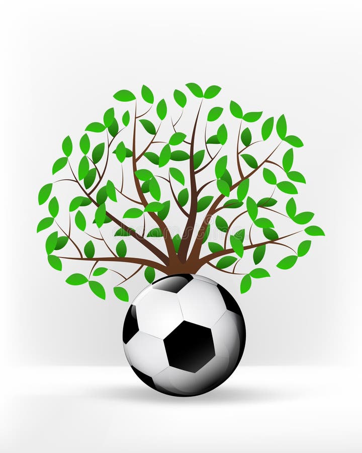 Football Tree Design, Spanish Flag Stock Vector - Illustration of ...