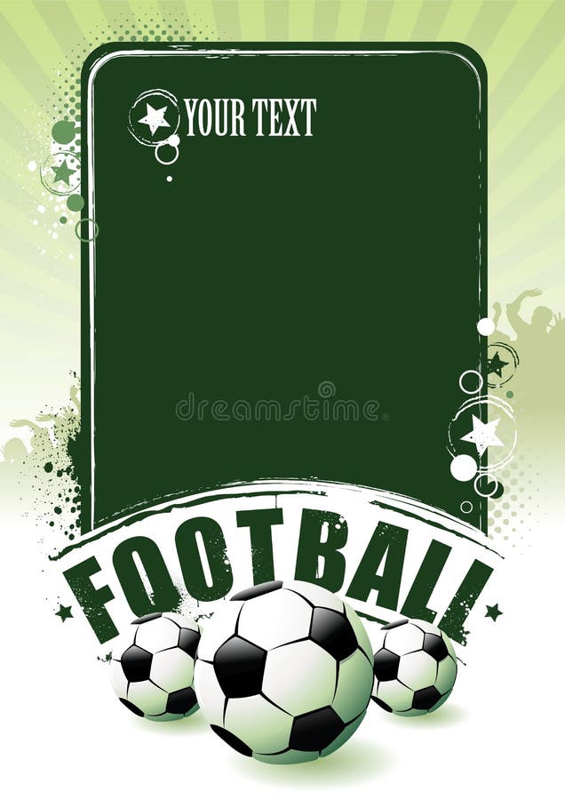 Football banner stock vector. Illustration of creativity - 9460378