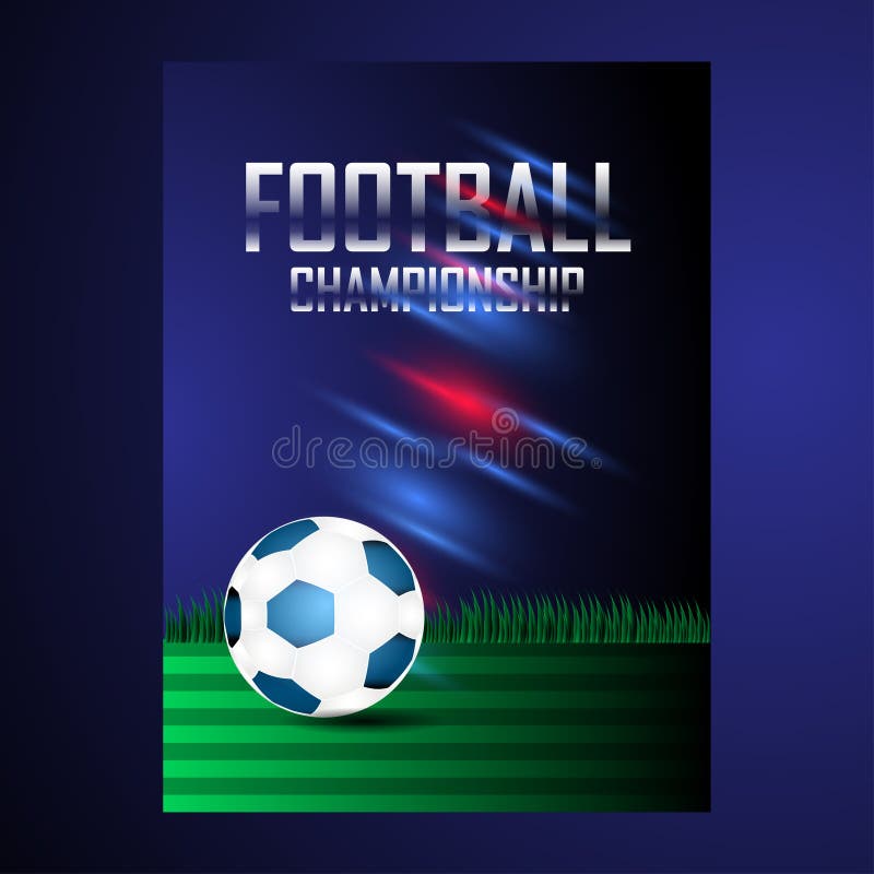 Football Banner Vector Design for Banner Print and Greeting Background ...