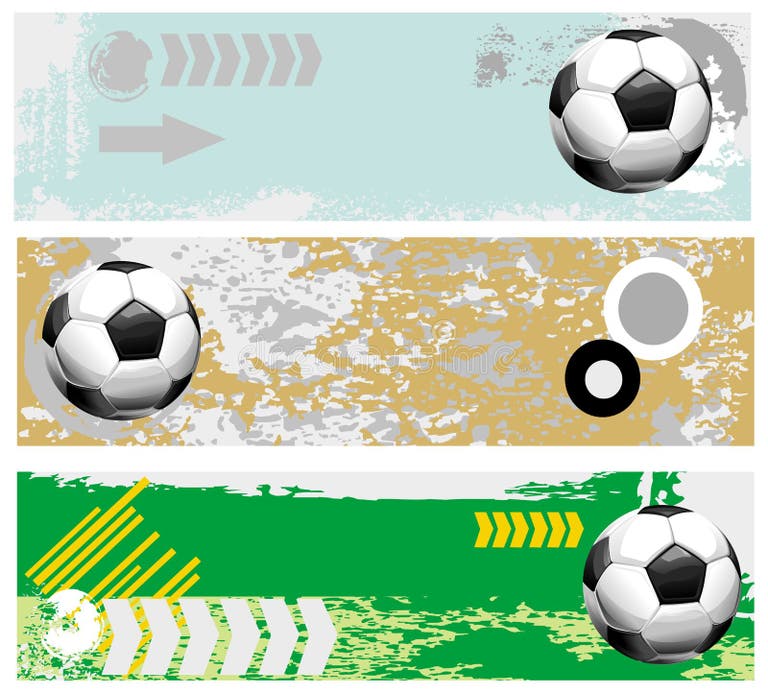 Football banners set stock vector. Illustration of match - 14441777