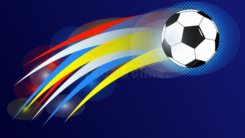 Football Background Blue Colorful Vector Illustration Stock Vector ...