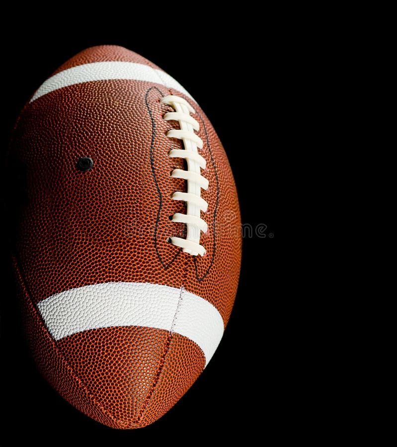 Football on Black stock photo. Image of ball, grip, texture - 3282328