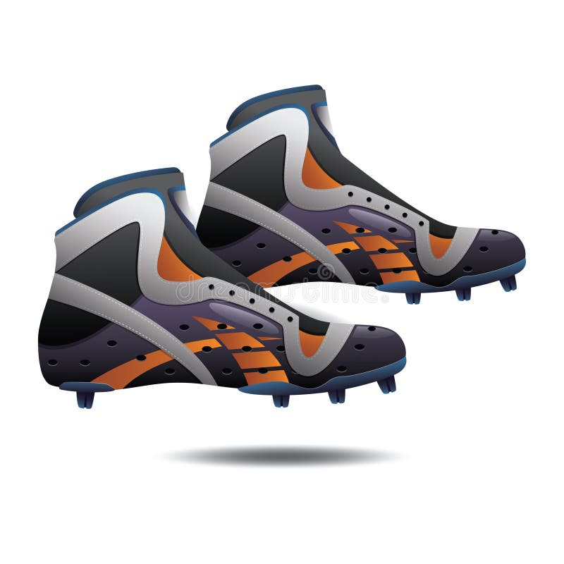 Football Boots. Vector Illustration Decorative Design Stock Vector ...