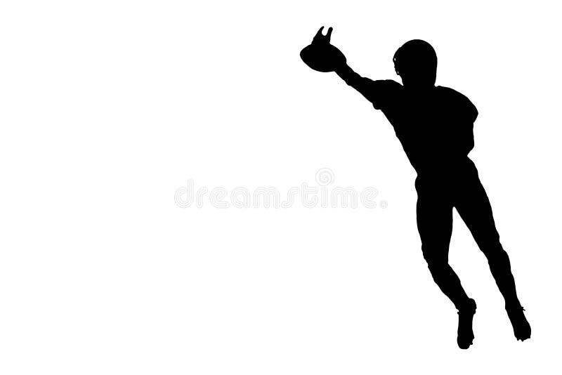 Football Silhouette stock illustration. Illustration of black - 243472