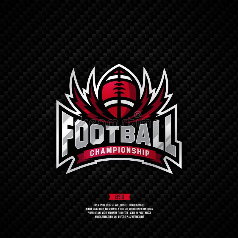 Football Championship Logo Design. Stock Illustration - Illustration of ...
