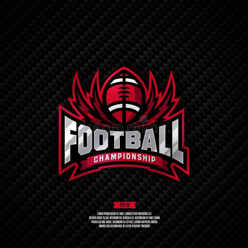 Football Championship Logo Design. Stock Illustration - Illustration of ...
