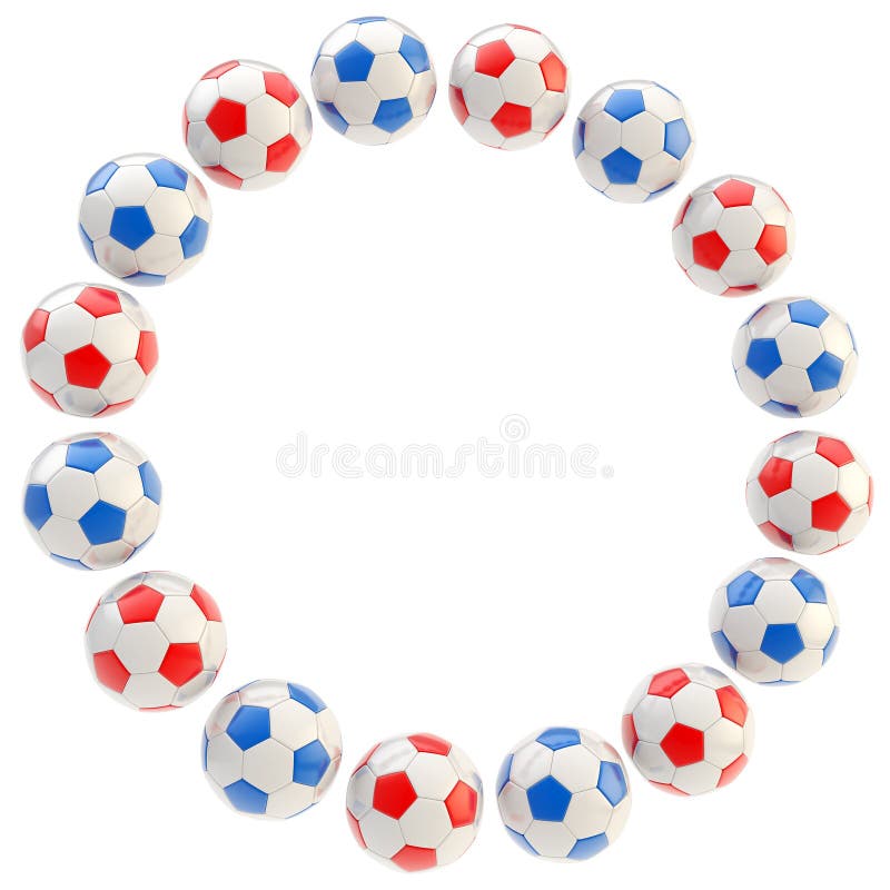 Red White and Blue Circle Background Frame Stock Illustration ...