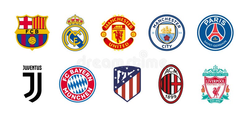 European Football Clubs Logo Stock Illustrations – 64 European Football ...