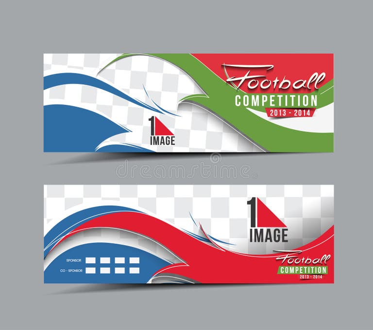 Football Competition Banner Stock Illustration - Illustration of ...