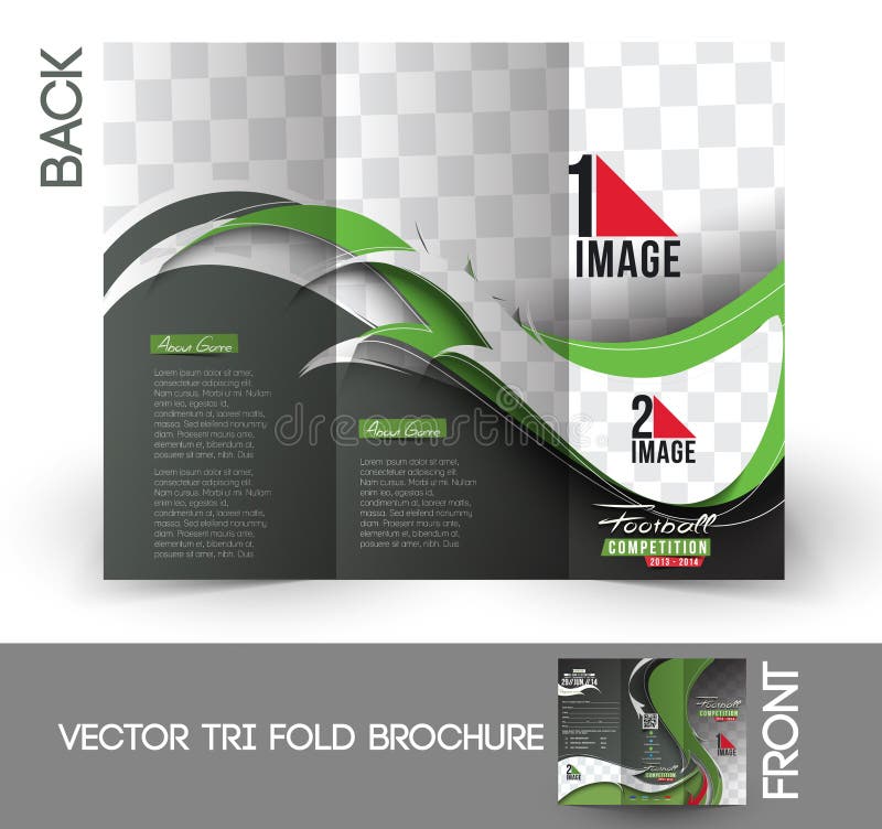 Football Competition Brochure Stock Vector - Illustration of brochure ...