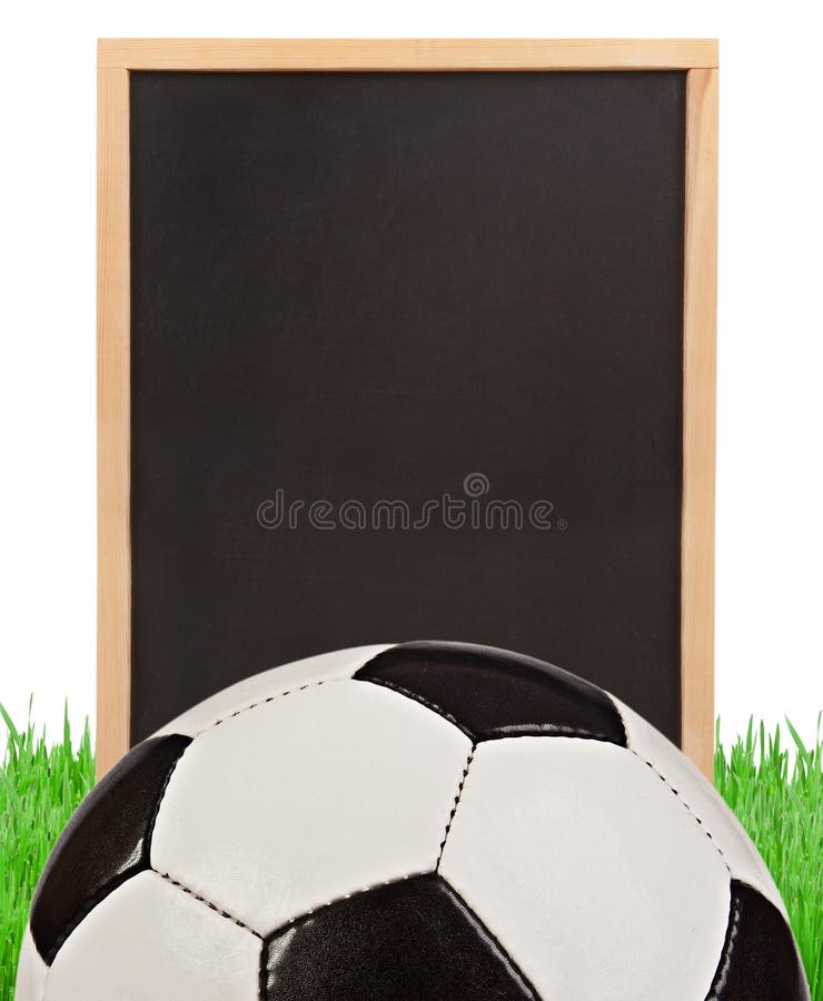 Football Concept - the Board, the Grass Stock Photo - Image of lesson ...