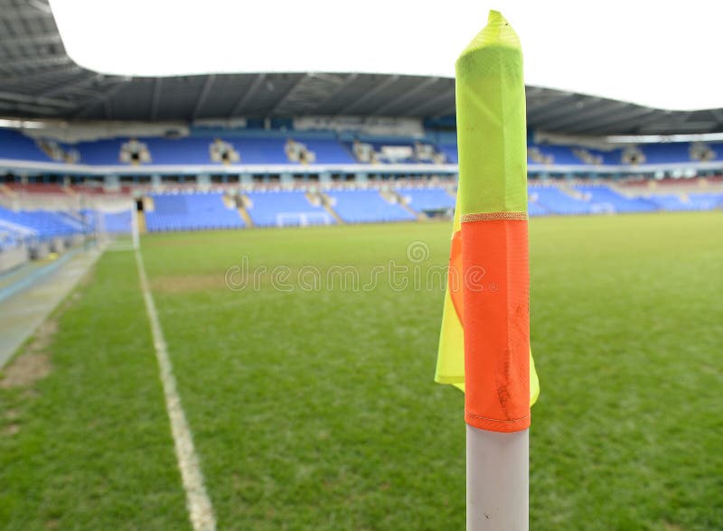 Football corner flag stock image. Image of goal, sports - 41158115