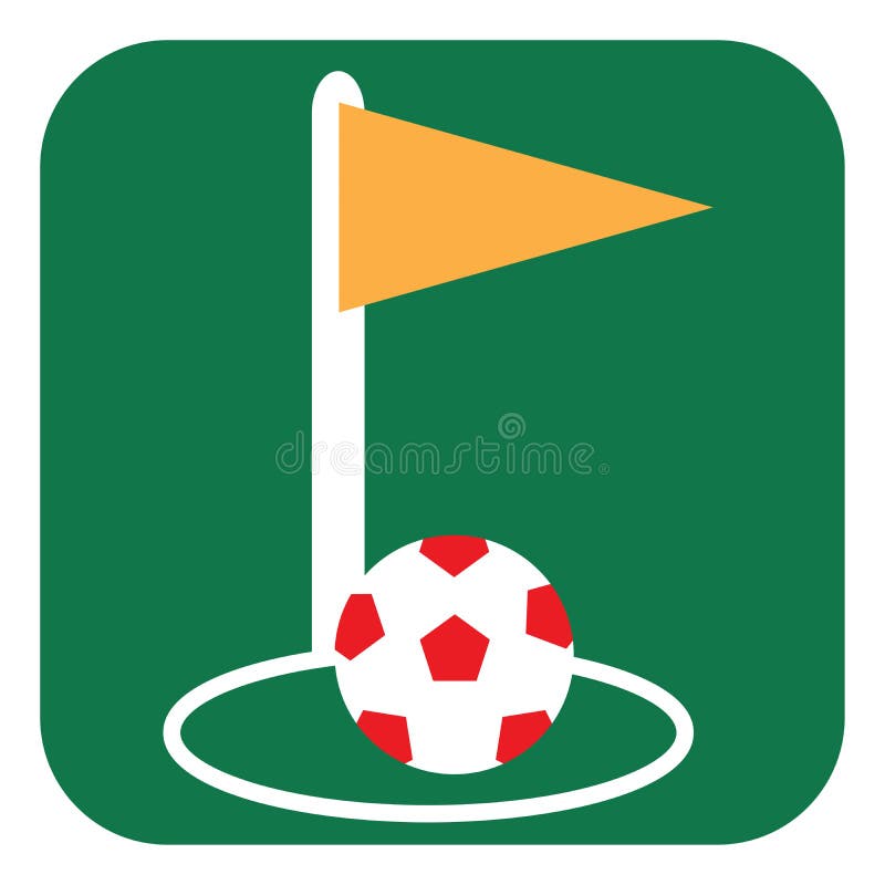 Corner Kick Neon Glow Icon Illustration Stock Vector - Illustration of ...