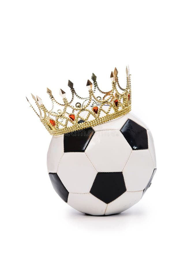 Football with crown stock photo. Image of football, gold - 28135428