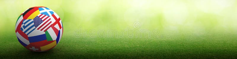 Football cup nations flags stock image. Image of greece - 119058091