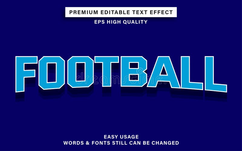 Football Font Editable Stock Illustrations – 361 Football Font Editable ...
