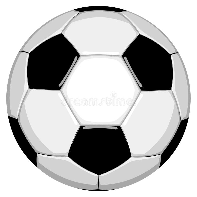 Football in Editable Vector Format Stock Vector - Illustration of ...