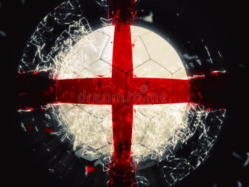 England ball flag stock illustration. Illustration of soccer - 863883