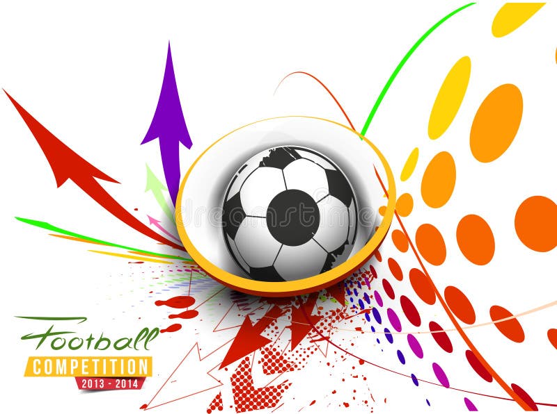 Football Event Poster Graphic Stock Vector - Illustration of element ...