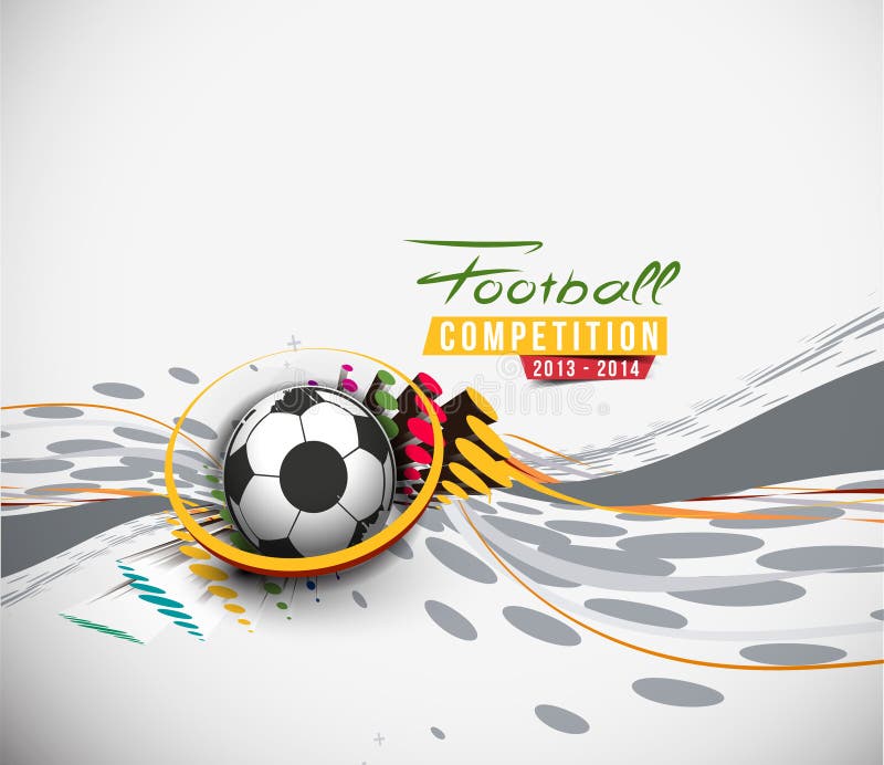 Football Event Poster Graphic Stock Vector - Illustration of brazilian ...