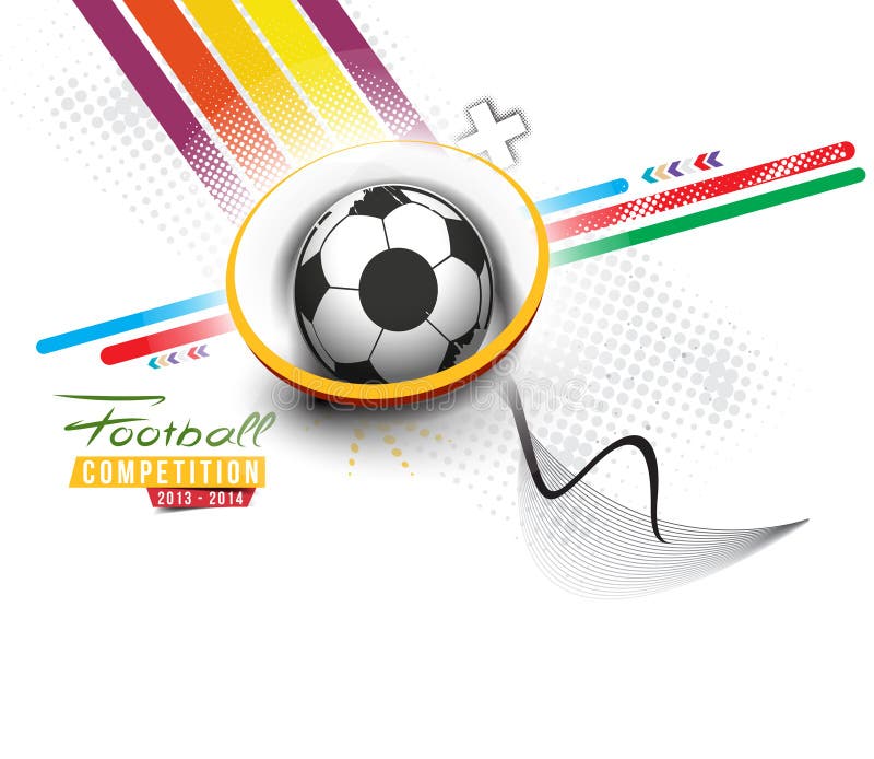 Football Event Poster stock vector. Illustration of brazil - 53385065