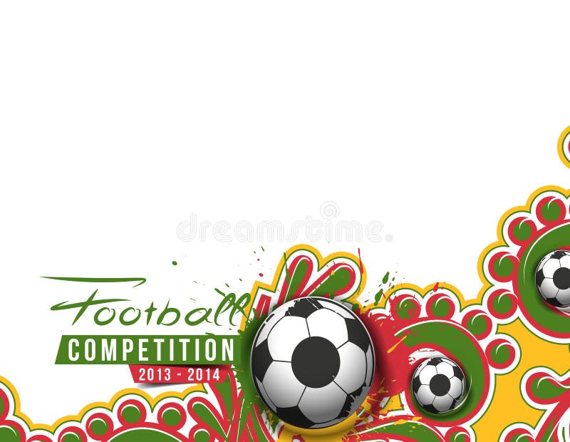 Football Event Poster Graphic Template Stock Vector - Illustration of ...