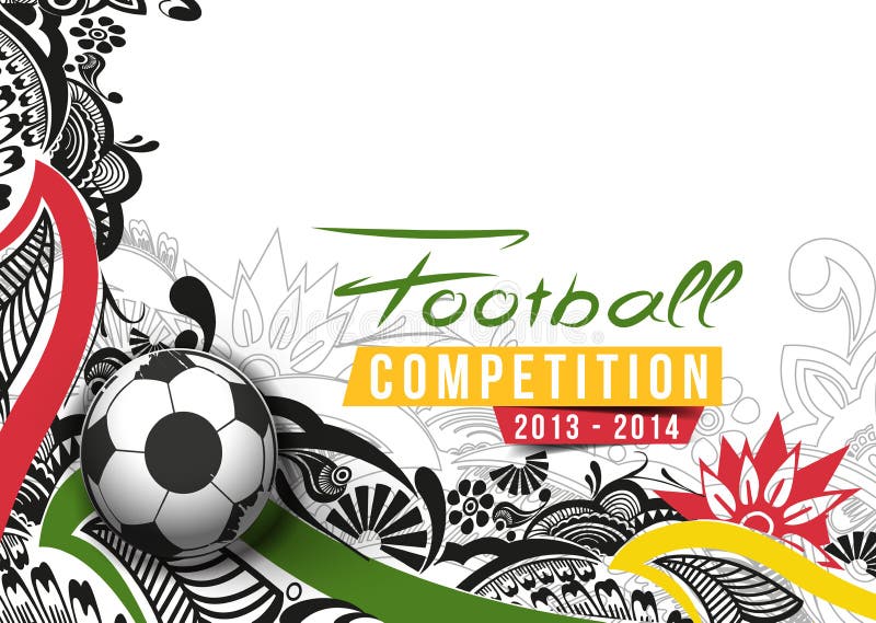 Football Event Poster Graphic Template Stock Vector - Illustration of ...