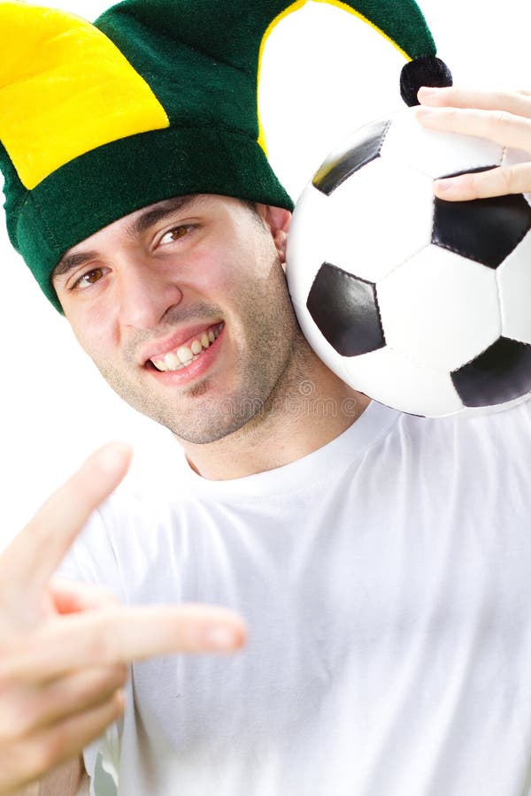 Football fan stock photo. Image of expression, fifa, copyspace - 13764490