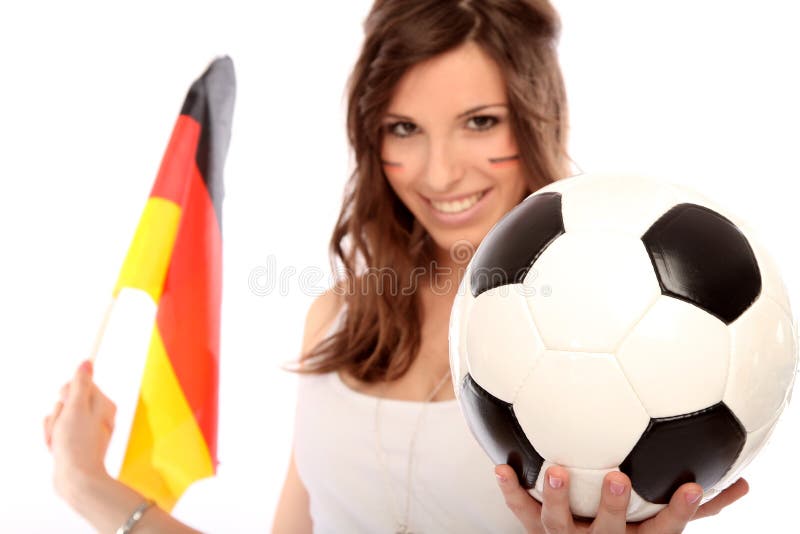 Football Fan stock image. Image of beautiful, happy, pretty - 18051705