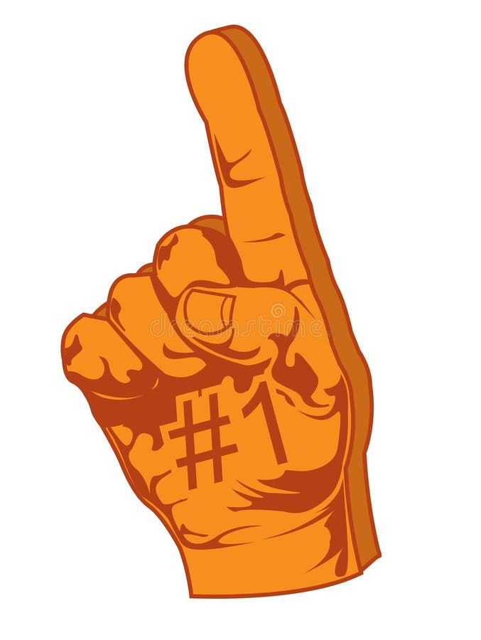 Football Fan Finger stock vector. Illustration of foam - 49002533