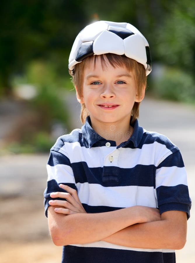 Football fan kid stock image. Image of looking, lifestyle - 16037749
