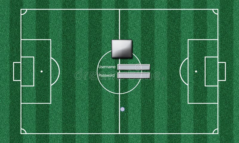 Football Field Blank Protection System Stock Illustration ...