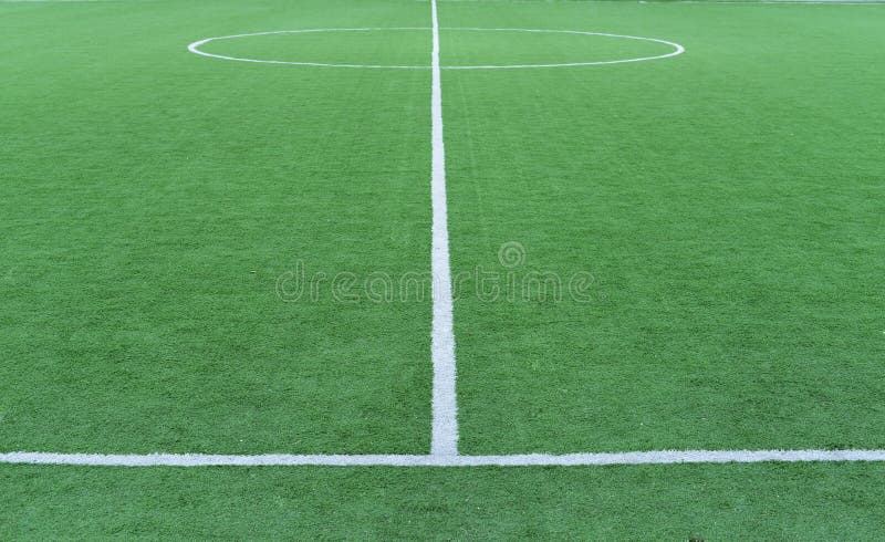 Football Field, Circle, White Line Stock Photo - Image of abstract ...