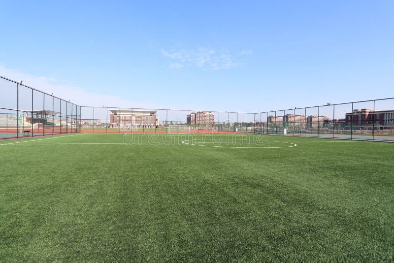 Football field stock photo. Image of place, sports, lawn - 64284314