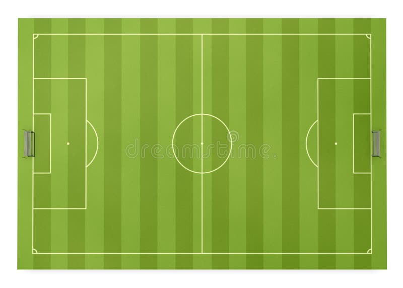 Football field front view stock illustration. Illustration of circle ...
