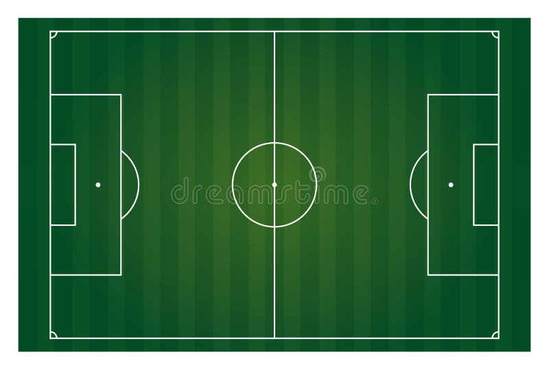 Football Field Horizontal Isolated Stock Vector - Illustration of game ...