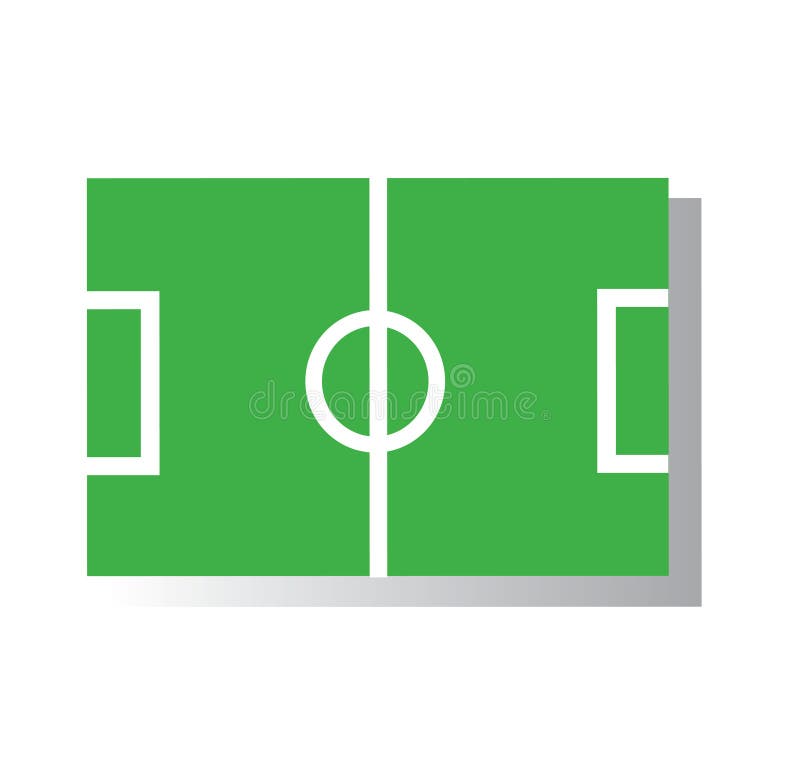 Football field icon vector stock vector. Illustration of texture - 80066346