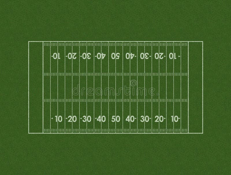 Football Field Layout stock illustration. Illustration of football ...
