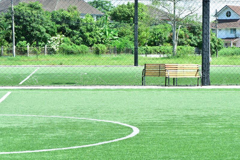 Football field net stock photo. Image of soccer, leisure - 97441340