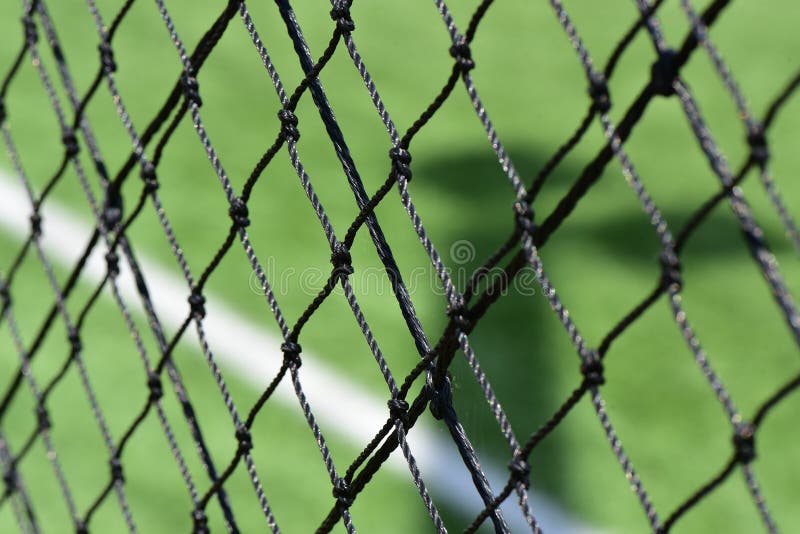 Football field net stock photo. Image of goal, grass - 97173374