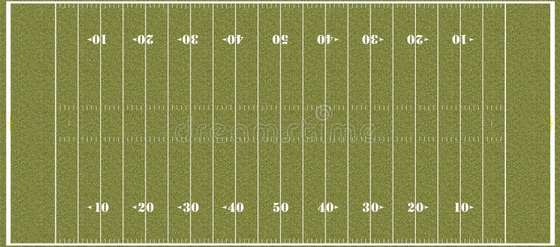 Football Field - Regulation NFL Hashmarks Stock Illustration ...