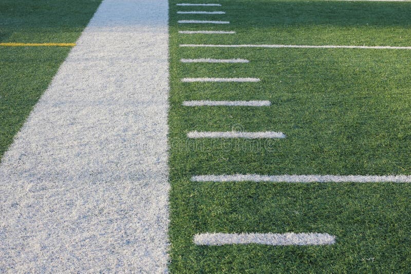 Football Field Sideline stock image. Image of grass, green - 1867367