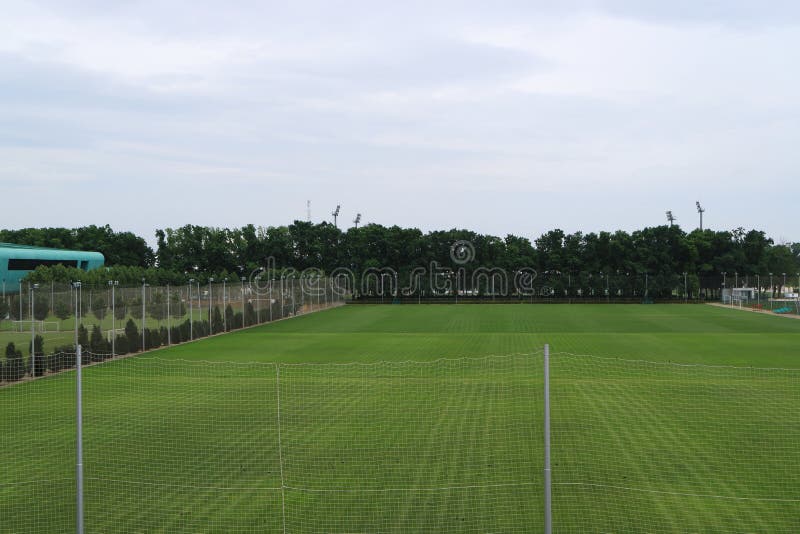 Football Field for Training Stock Photo - Image of nature, coaching ...