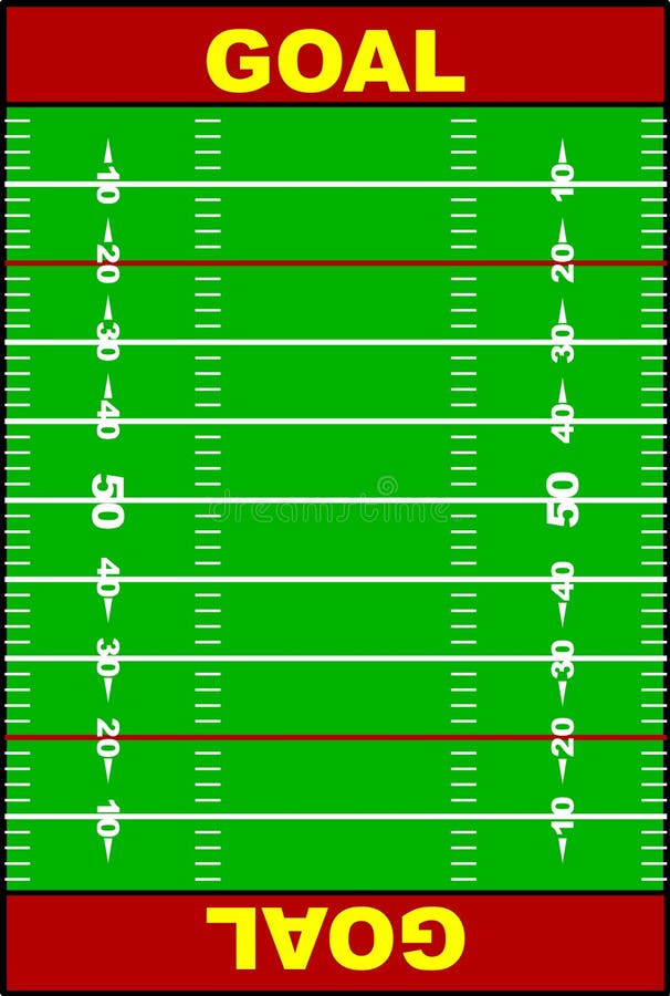 Football Field Goal Vector Illustration Stock Vector - Illustration of ...