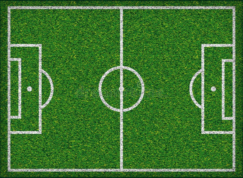 Football Field. Vector Illustration. Stock Vector - Illustration of ...