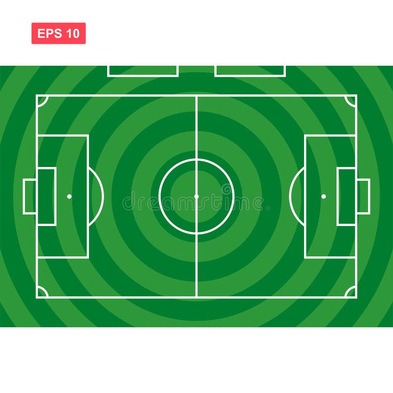 Football Field Vector Isolated 2 Stock Vector - Illustration of balls ...