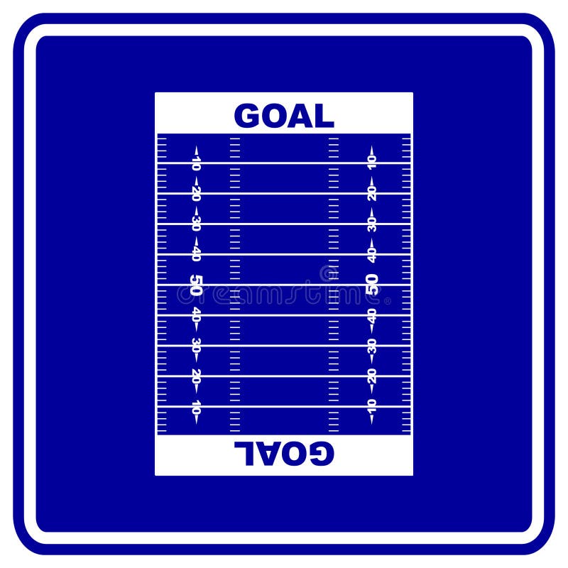 Football Field Goal Vector Illustration Stock Vector - Illustration of ...